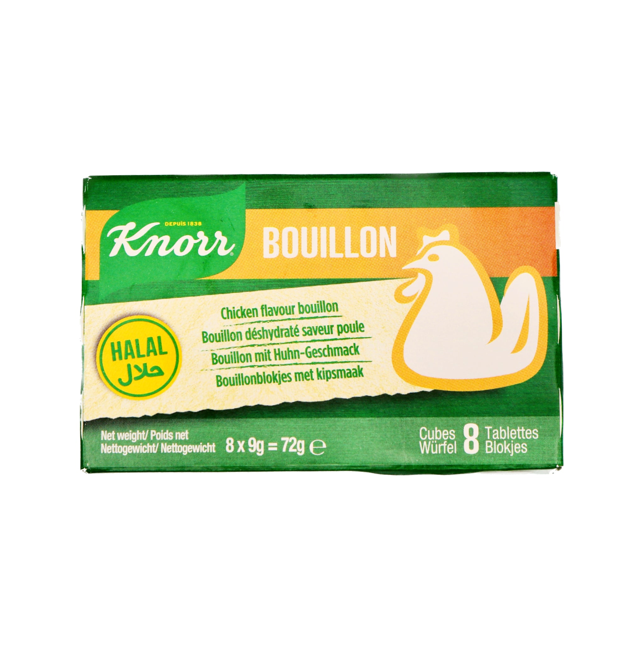 Knorr Chicken Flavour Bouillon (9g*8Cubes) 72g - Tuk Tuk Mart