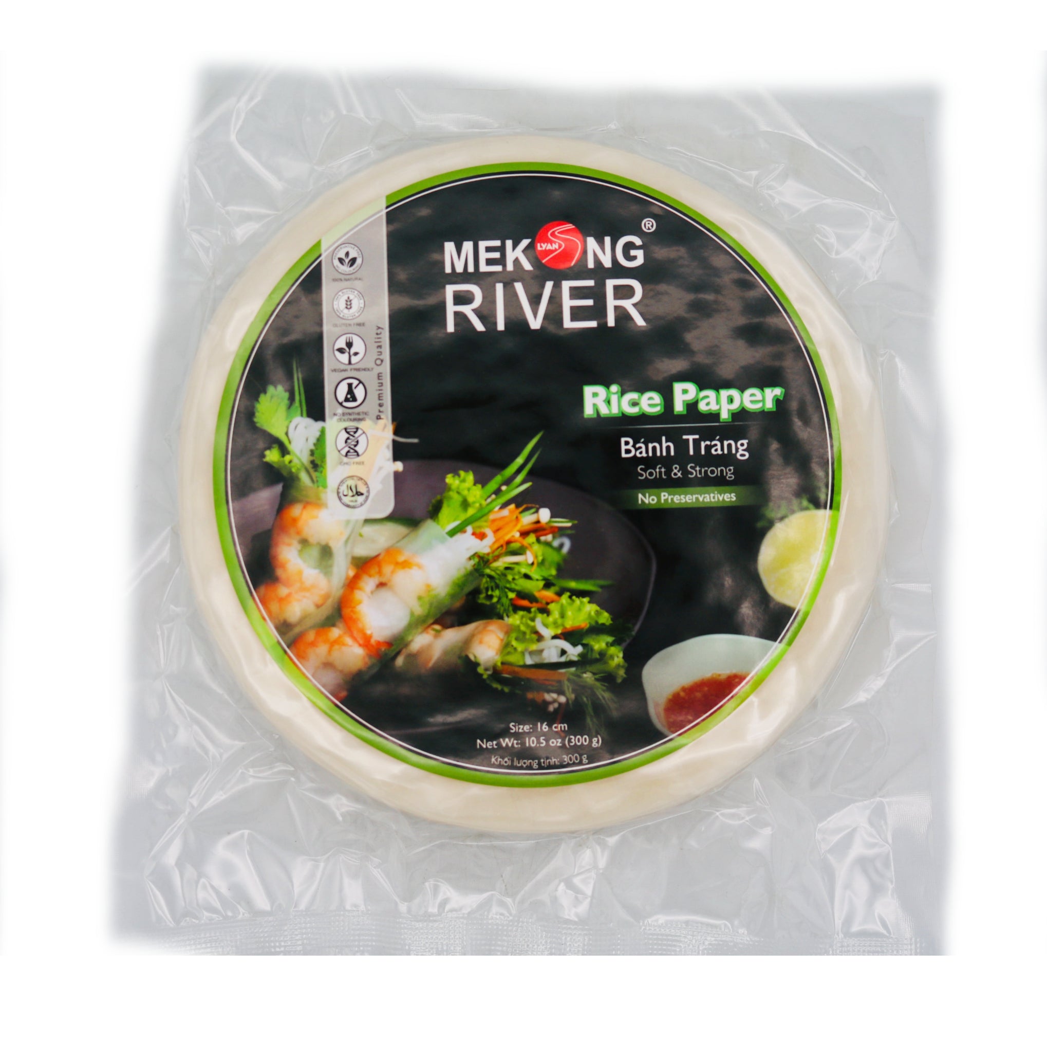 Mekong River Rice Paper - Banh Trang (16cm) 300g - Tuk Tuk Mart