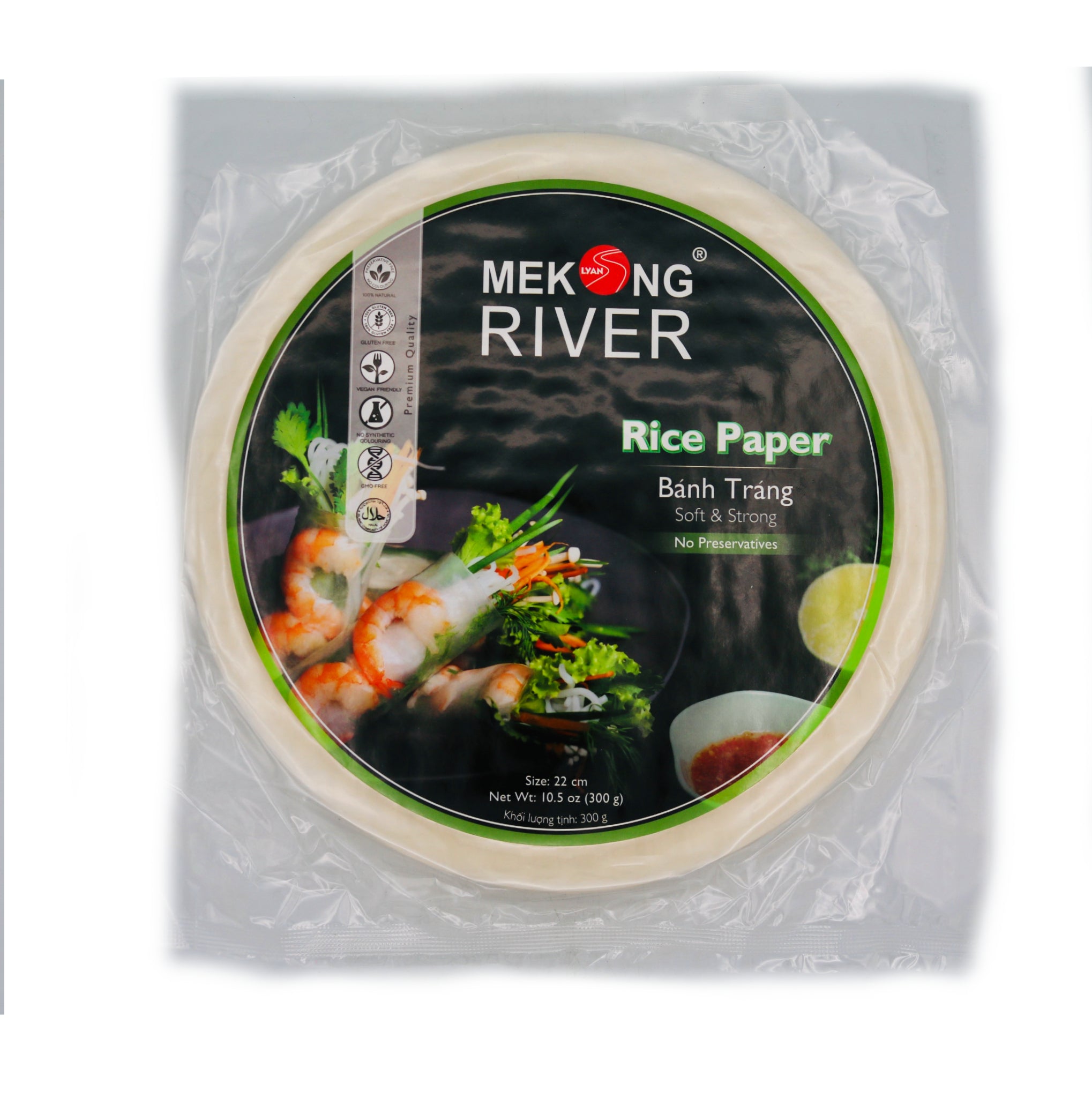 Mekong River Rice Paper - Banh Trang (22cm) 300g - Tuk Tuk Mart