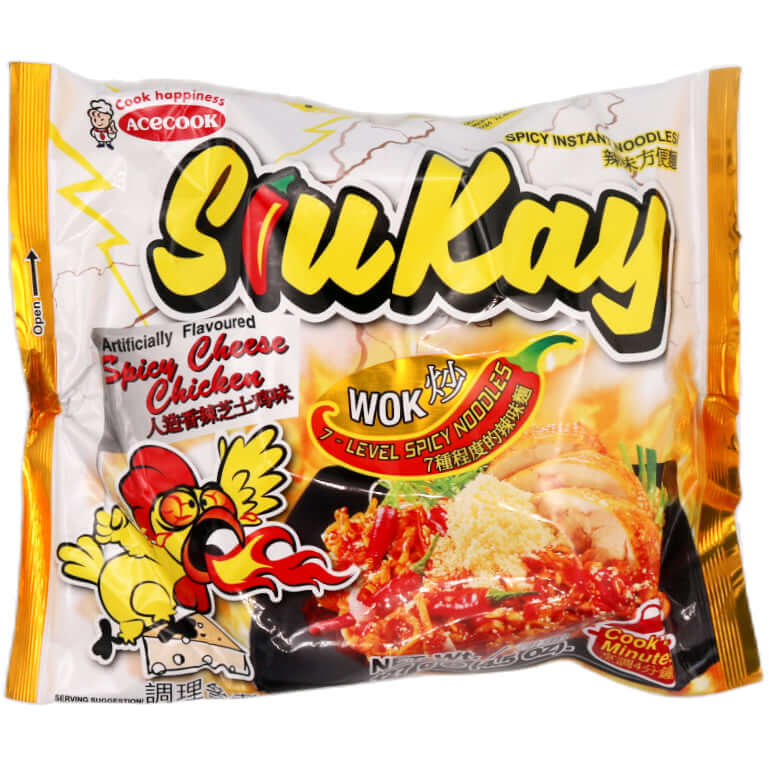 acecook siu kay instant noodles spicy cheese chicken flavour 127g no ...