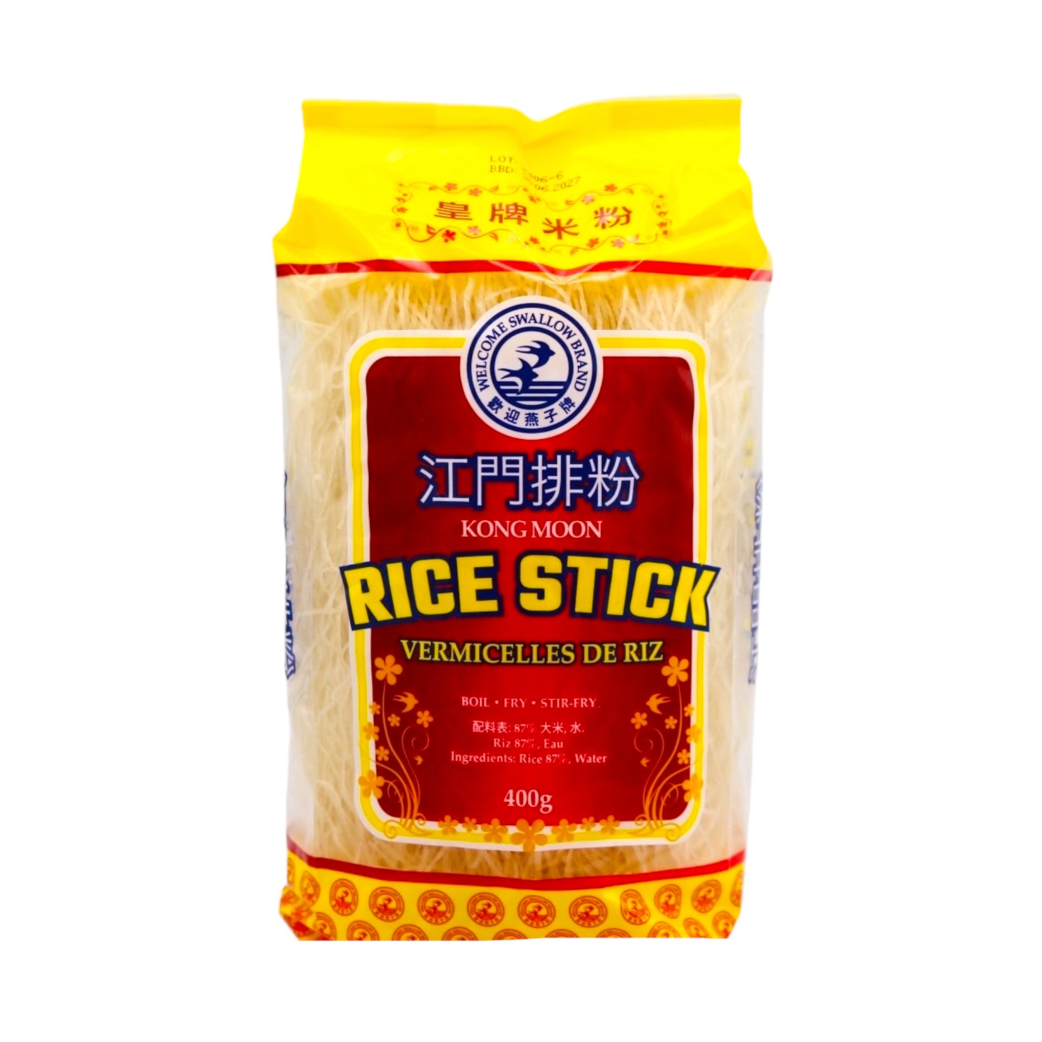 welcome swallow brand kong moon rice vermicelli 江門排粉 400g no reviews £ ...