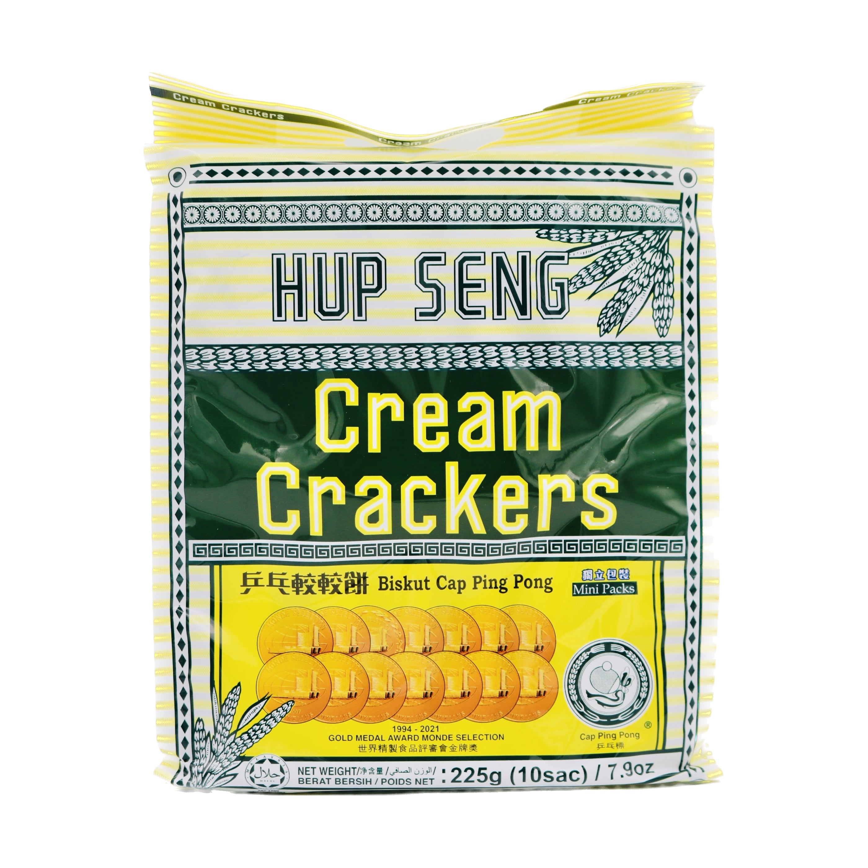 Hup Seng Cap Ping Pong Cream Crackers 225g - Tuk Tuk Mart