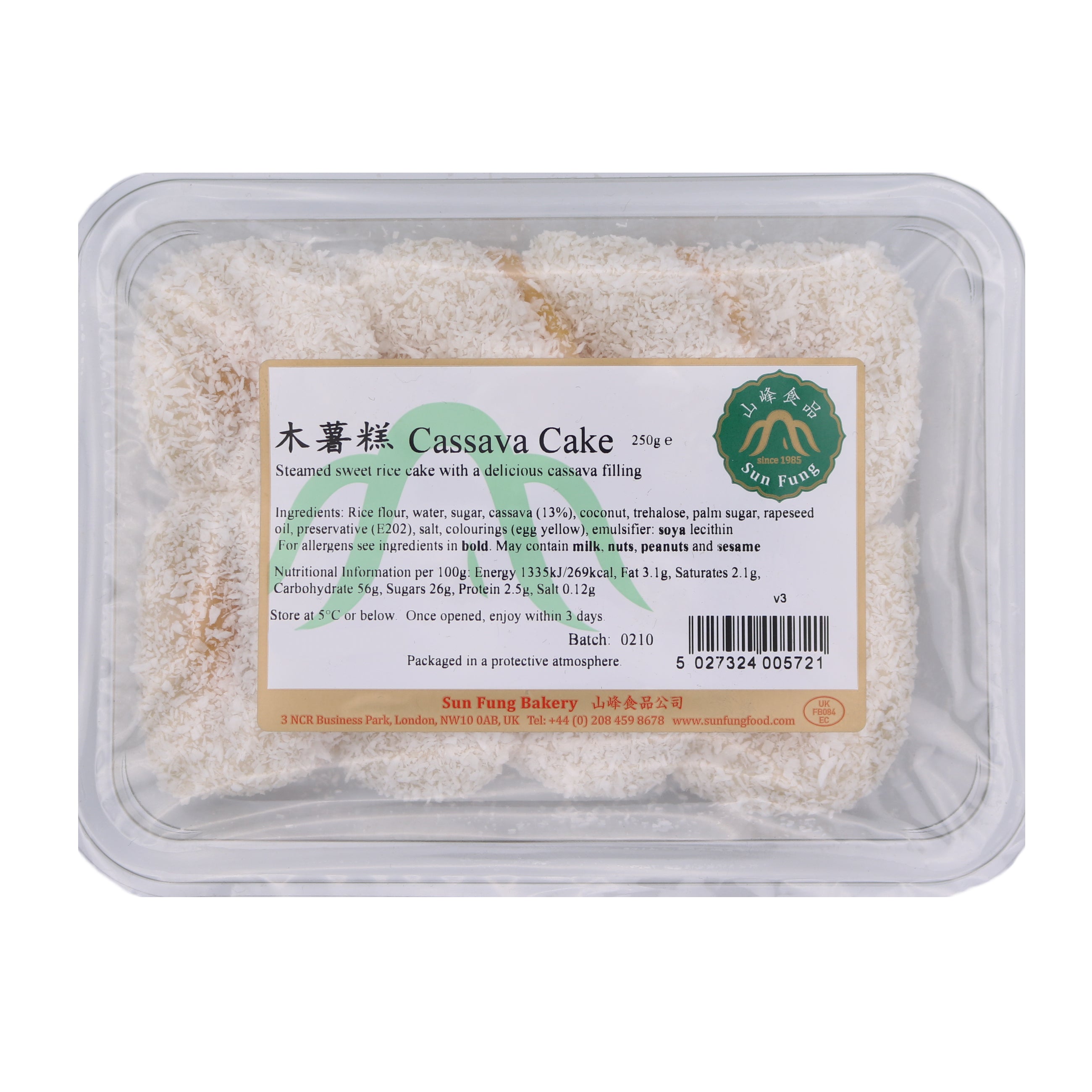 Sun Fung Bakery Cassava Cake 250g - Tuk Tuk Mart